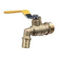 China Low Pressure 1/2 Inch brass bib tap Hot Water 0-80 ℃ Nature Brass Color Brass Bibcock for sale