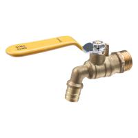 China Brass Hot Water Nozzle Elbow Nozzle Quick Water Faucet Brass Ball Bibcock for sale