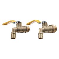 China Brass Hot Water Nozzle Elbow Nozzle Quick Water Faucet Brass Ball Bibcock for sale
