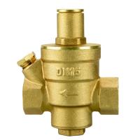 China DN20 BSP 3/4'' Regulator Brass Water Pressure Regulator PN 1.6 Adjustable Pressure Reducing Valve With Gauge Meter for sale
