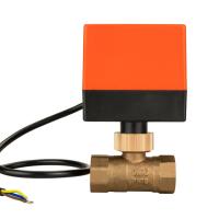 China DN40 2 Way Excellence Quality Thread Electric Actuator Brass Ball  Electric Valve for sale