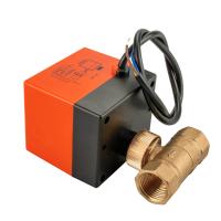 China DN25 DN50 Electrical Ball Valve 12v/24v 220vac Three Wire Two Control Central Air Conditioning Electric Valve for sale