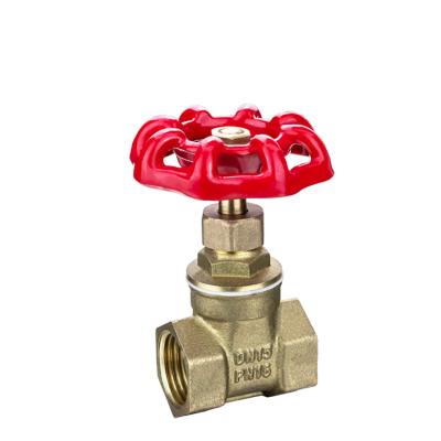 China Brass Manual Forged Gate Valve Bsp Female Thread Handle Wheel Brass Gate Valve For Water Oil Gas for sale