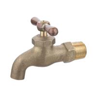China Outdoor Garden Single Contorl Cold Brass Faucet Washing Machine Hose Material Brass Stop Bib for sale
