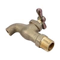 China Outdoor Garden Single Contorl Cold Brass Faucet Washing Machine Hose Material Brass Stop Bib for sale