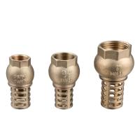 China TMOK PN16 DN 15 Manual Control 2 Inch Brass Filter Foot Valve For Water Pumps for sale