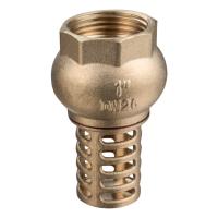 China TMOK PN16 DN 15 Manual Control 2 Inch Brass Filter Foot Valve For Water Pumps for sale