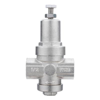 China TMOK DN15 PN16 Nickle Plated High Precision Water Pressure Reducing Valve Relief Valve For Water Line Plumbing for sale