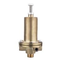 China BSP Thread 1/2 Inch Square Cover Direct Acting Brass Pressure Reducing Valve for sale