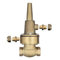 China 1/2 Inch 800X Bypass Pilot Copper Brass Inline Water Pressure Reducing Valve for sale