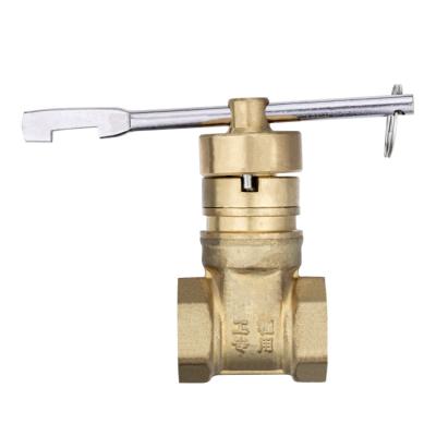 China TMOK Factory Direct Auto Idle Air Control 50mm 2 Inch Brass Gate Valve With Lock for sale