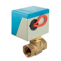 China 2 Way Thermostatic Temperature Control Room Heating/cooling Water Ball Valve With Electric Actuator for sale