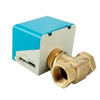 China 2 Way Thermostatic Temperature Control Room Heating/cooling Water Ball Valve With Electric Actuator for sale