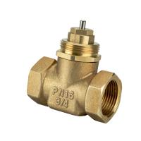 China 2 Way Thermostatic Temperature Control Room Heating/cooling Water Ball Valve With Electric Actuator for sale