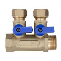 China 3/4 Inch 1 Inch 2 Way 3 Way 4 Way Brass Water Manifold for Water Distributor for sale