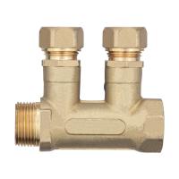 China 3/4 Inch 1 Inch 2 Way 3 Way 4 Way Brass Water Manifold for Water Distributor for sale