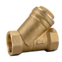 China Seal Hydraulic Oil Filter Water Pump 1 Inch Brass Foot Valve Y Pattern Strainer for sale