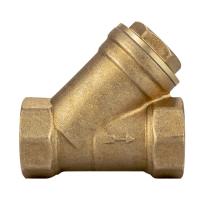 China Seal Hydraulic Oil Filter Water Pump 1 Inch Brass Foot Valve Y Pattern Strainer for sale