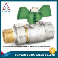 China Butterfly handle water 232psi dn20 butterfly Threaded Brass Ball Valve manual for sale