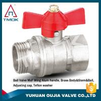 China 1.6 Mpa Nickel Plated Socket Weld Nsf Threaded Brass Ball Valve for sale