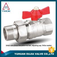 China 1.6 Mpa Nickel Plated Socket Weld Nsf Threaded Brass Ball Valve for sale