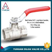 China 1.6 Mpa Nickel Plated Socket Weld Nsf Threaded Brass Ball Valve for sale