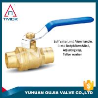 China Control 22mm Gas Lever 600 Wog NPT Threaded Brass Ball Valve for sale