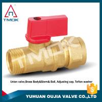 China Control 22mm Gas Lever 600 Wog NPT Threaded Brass Ball Valve for sale