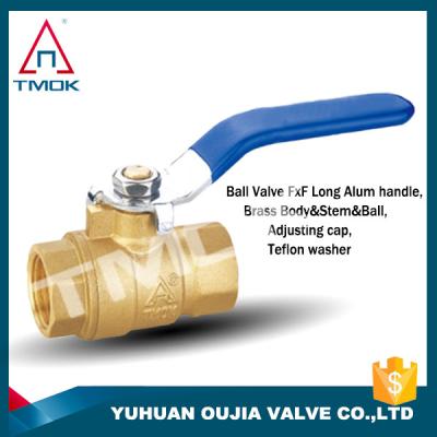 China TMOK 100mm 4 Inch Dn20 Threaded Brass Ball Valve For Water Flange Type for sale