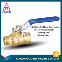 China TMOK 100mm 4 Inch Dn20 Threaded Brass Ball Valve For Water Flange Type for sale