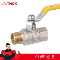 China Natural Gas Safety CE ISO Approved1 Inch Brass Ball Valve Female Thread Brass Gas Valve for sale