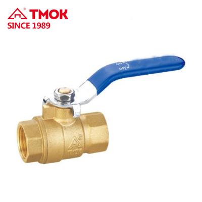 China TMOK 6mm Threaded Brass Ball Valve Manual With Adjusting Iron Handle for sale