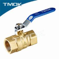 China TMOK 6mm Threaded Brass Ball Valve Manual With Adjusting Iron Handle for sale