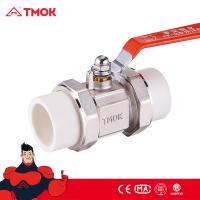 China Red Handle Forged Ppr Double Union Ball Valves For Water Gas Oil for sale