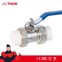 China Red Handle Forged Ppr Double Union Ball Valves For Water Gas Oil for sale