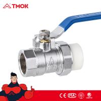 China Red Handle Forged Ppr Double Union Ball Valves For Water Gas Oil for sale