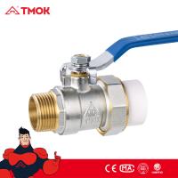 China Red Handle Forged Ppr Double Union Ball Valves For Water Gas Oil for sale