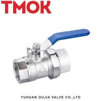 China brass color good quality long handle sand blasting temperature brass ball vavle for sale