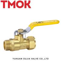 China Brass inner wire ball valve nickel plated butterfly handle ball valve source factory direct sales for sale