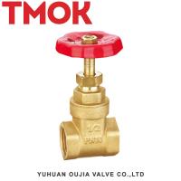 China TMOK PN16 No Rubber Ring Safety DN20 Thread Full Port Brass Gate Valve for sale