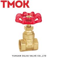 China TMOK PN16 No Rubber Ring Safety DN20 Thread Full Port Brass Gate Valve for sale