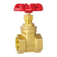 China Dn25 Tokyo Servo Thermostatic Solar 76MM 3in Brass Gate Valve With Red And White Handle for sale
