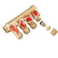 China Excavator Joystick Low Pressure Pex Copper 3/4 Inch 1 Inch Brass Water Manifold for sale