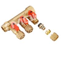 China Excavator Joystick Low Pressure Pex Copper 3/4 Inch 1 Inch Brass Water Manifold for sale