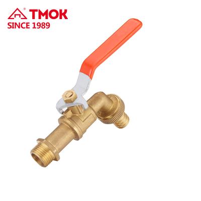 China Water Lever Type Nature Brass Garden Bib Tap Hand Control for sale
