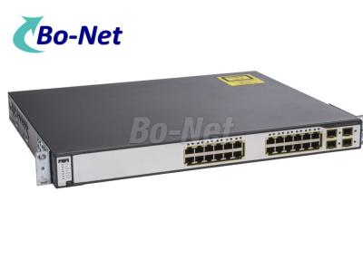 China Cisco Catalyst 3750 24 Port Gigabit PoE Network Ethernet Switch WS-C3750G-24PS-S Used Cisco Switches for sale