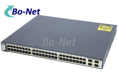 China 48 10/100/1000T + 4 SFP + IPS Used Cisco Switches Ethernet Network WS-C3750G-48TS-E for sale