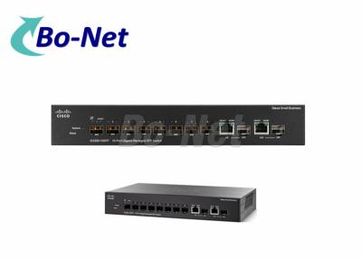 China Cisco Small Business SG300-10SFP-K9 Cisco Gigabit Switch 8 Port SFP Fiber Slot Manageable Network Switch for sale