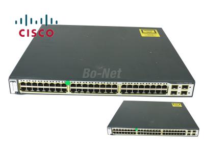 China WS-C3750G-48TS-S Used Cisco Switches 48 Port 10/100/1000M Managed Network C3750G Series for sale