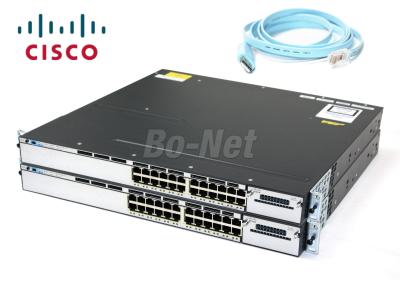 China 10/100/1000M Switch Managed Cisco Network Switch C3750E Series WS-C3750X-24P-L 24 Port for sale